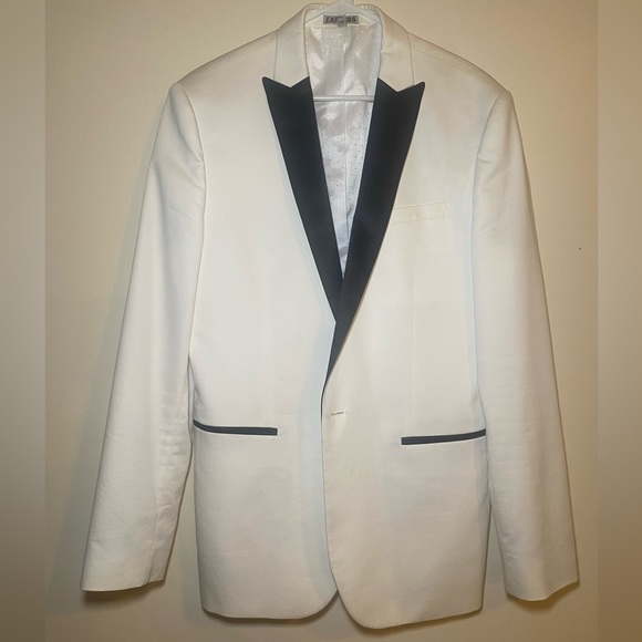 Express | Suits & Blazers | Express Mens White Tuxedo Jacket 42r ...